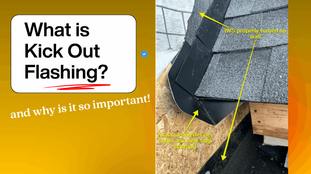 Why Kickout Flashing is Critical Roof to Wall Intersections